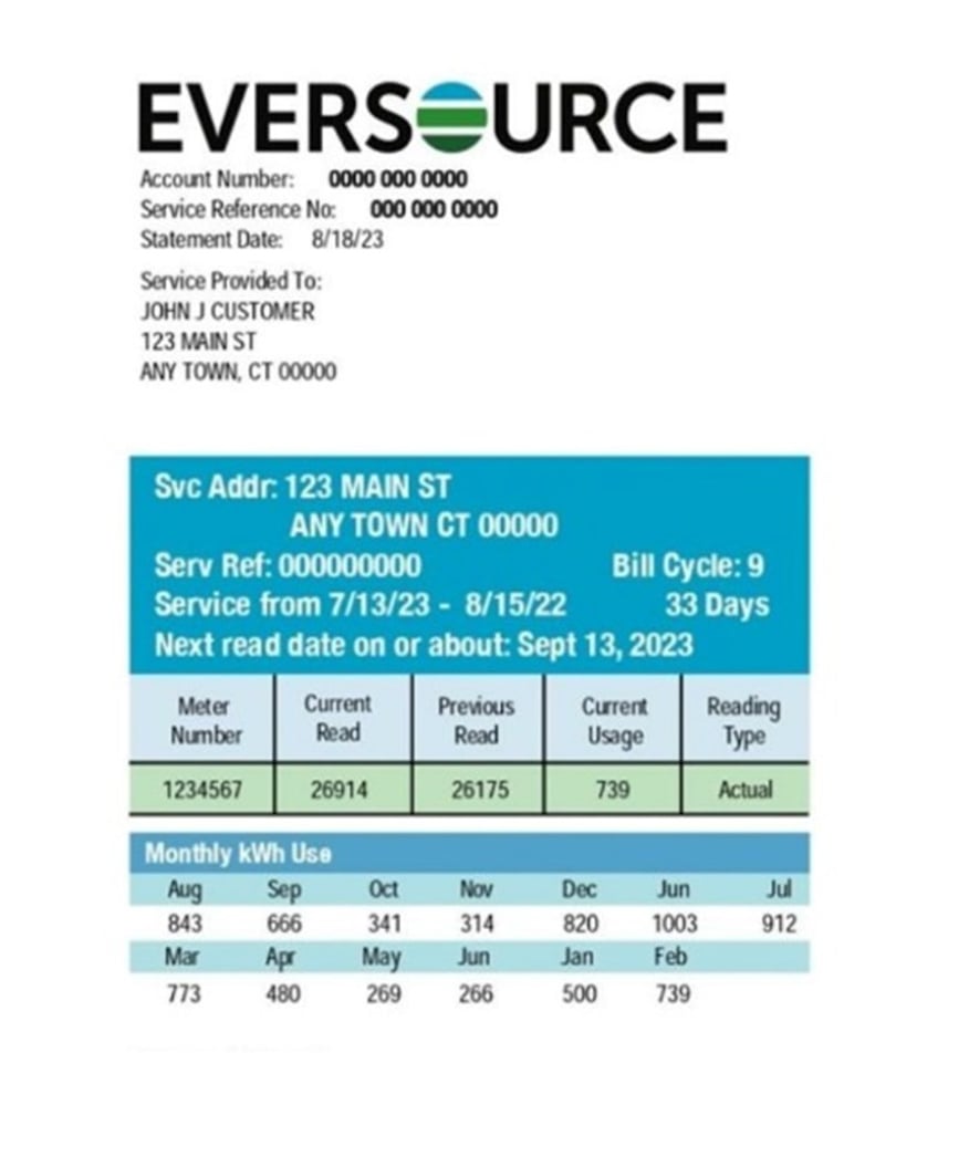 How to Read Your Eversource Utility Bill